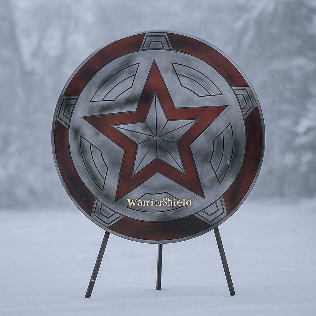 Red Guardian Shield - Marvel-inspired Cosplay Shield - Metal Superhero ...