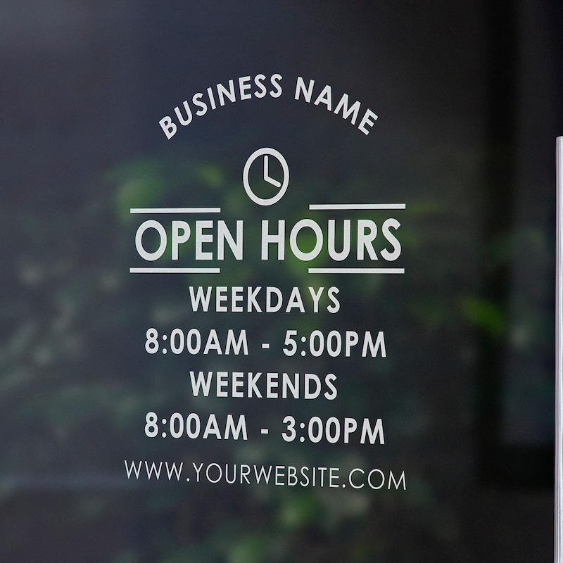 Store Hours Sign - Etsy