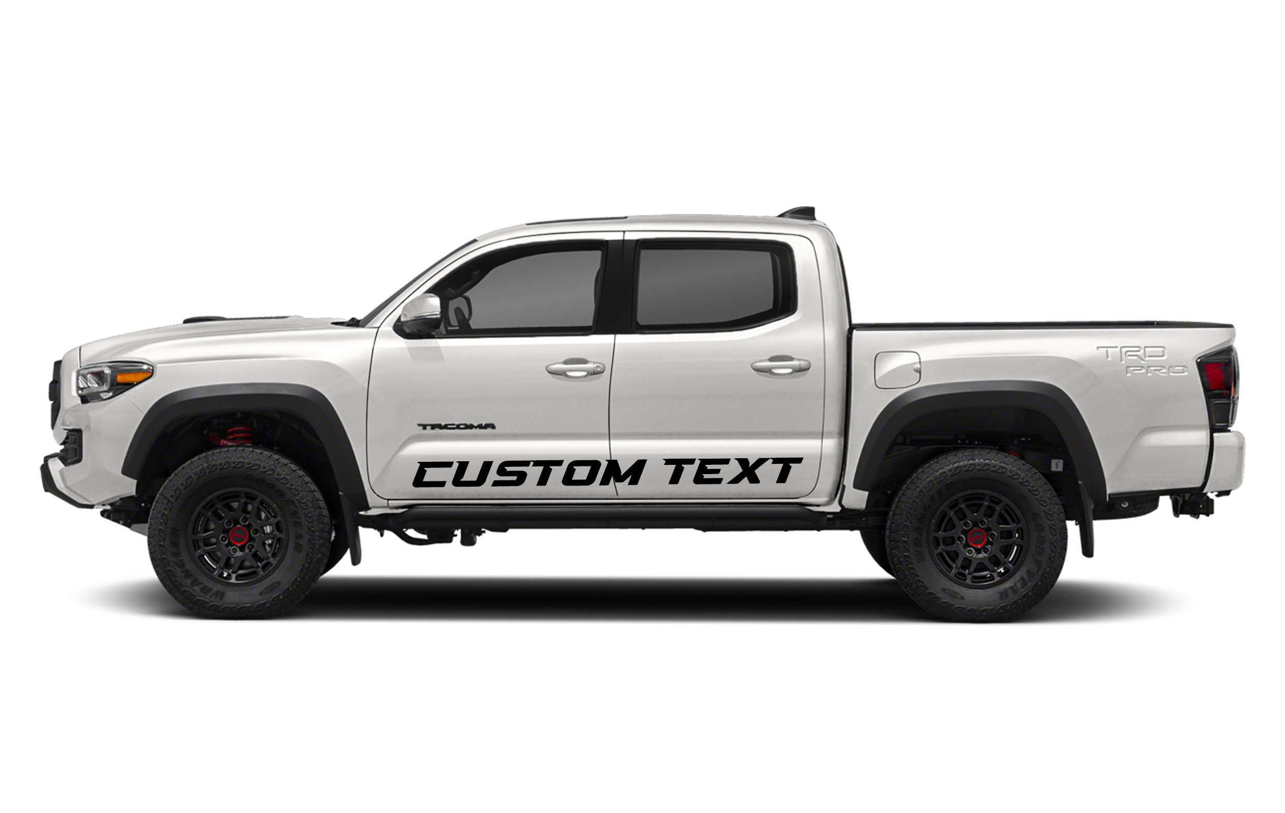 Custom Text Rocker Panel Vinyl Decals off Road 4x4 Fits Toyota Tacoma ...