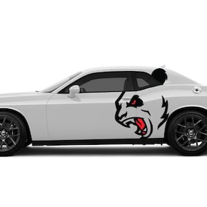 Extra Large Angry Panda Body Side Vinyl Decal Graphics Fits Dodge ...