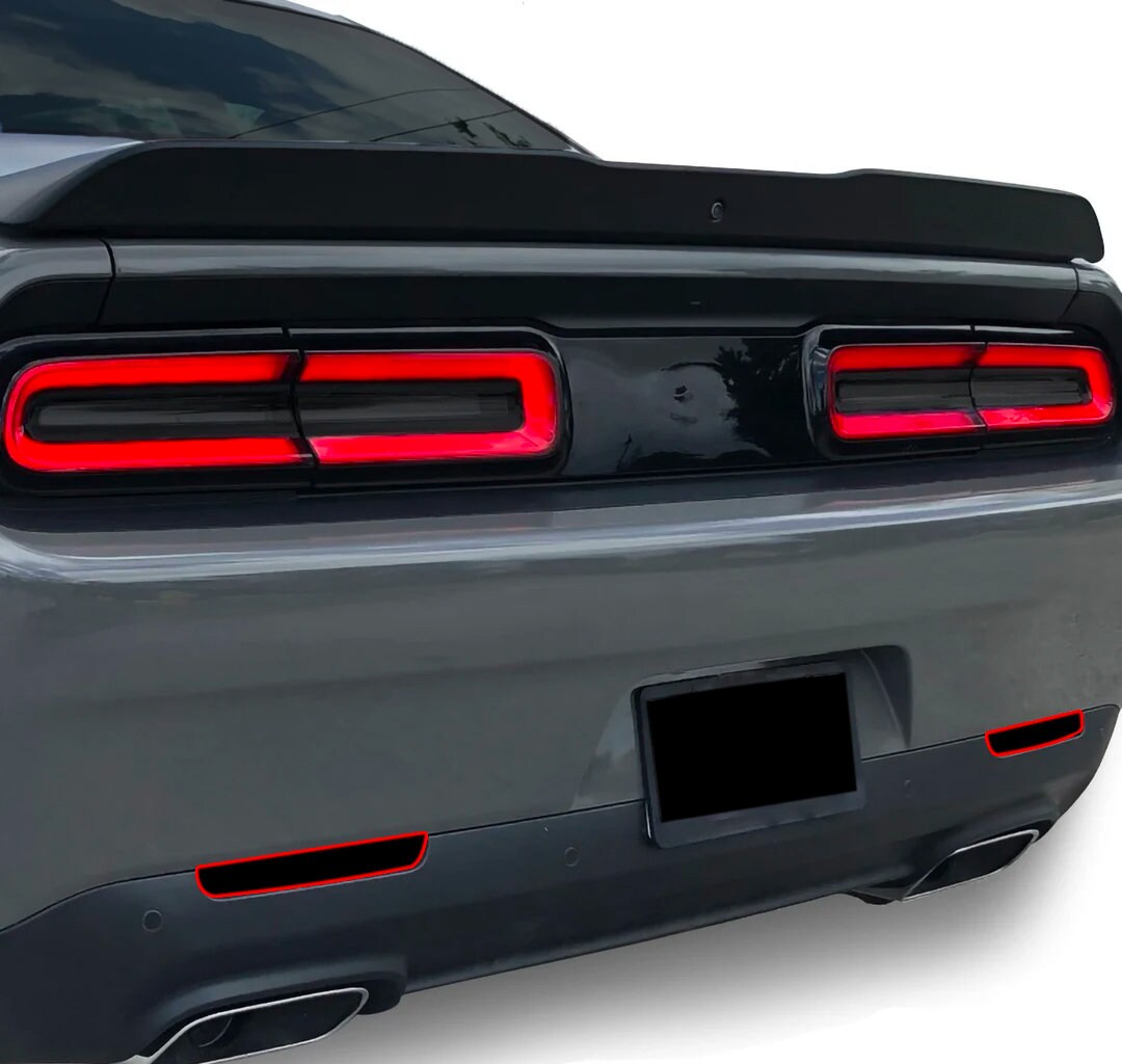 Rear Reflector Overlays Blackout Decal Kit Fits Dodge Challenger Sxt Gt ...