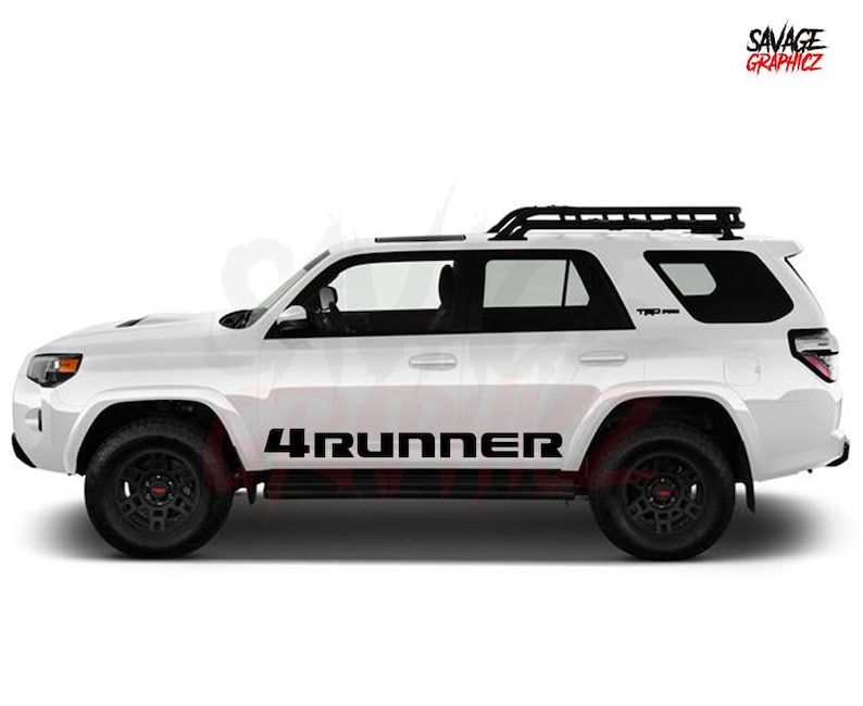 Text Large Side Graphics Vinyl Decals Fits Toyota 4runner TRD 4x4 - Etsy