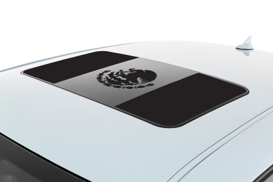 Mexico Solid Sunroof Flag Vinyl Decal Fits Dodge Challenger and Charger ...