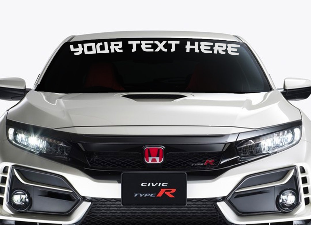 Japanese Custom Text Windshield Decal - Etsy
