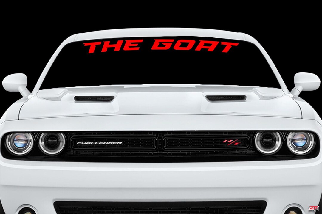 The Goat Windshield Banner Decal Fits Dodge Challenger Sxt Rt Gt Srt ...