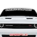 Custom Text Front Bumper Vinyl Decal Fits Dodge Challenger Sxt Rt Gt ...