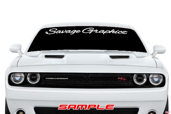 Challenger windshield banner store