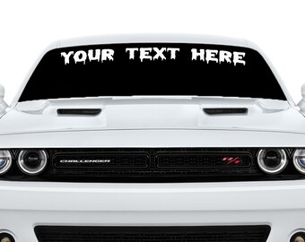 Challenger Windshield Decal - Etsy