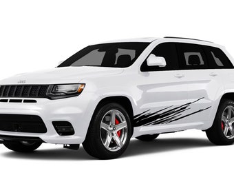 2 Rocker Panel Gradient Vinyl Decal Graphic Stripes Fits Jeep Grand ...