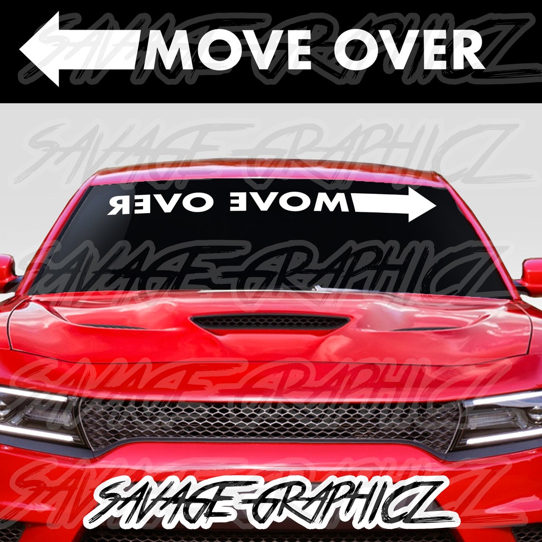 Move Over Windshield Banner Decal - Etsy