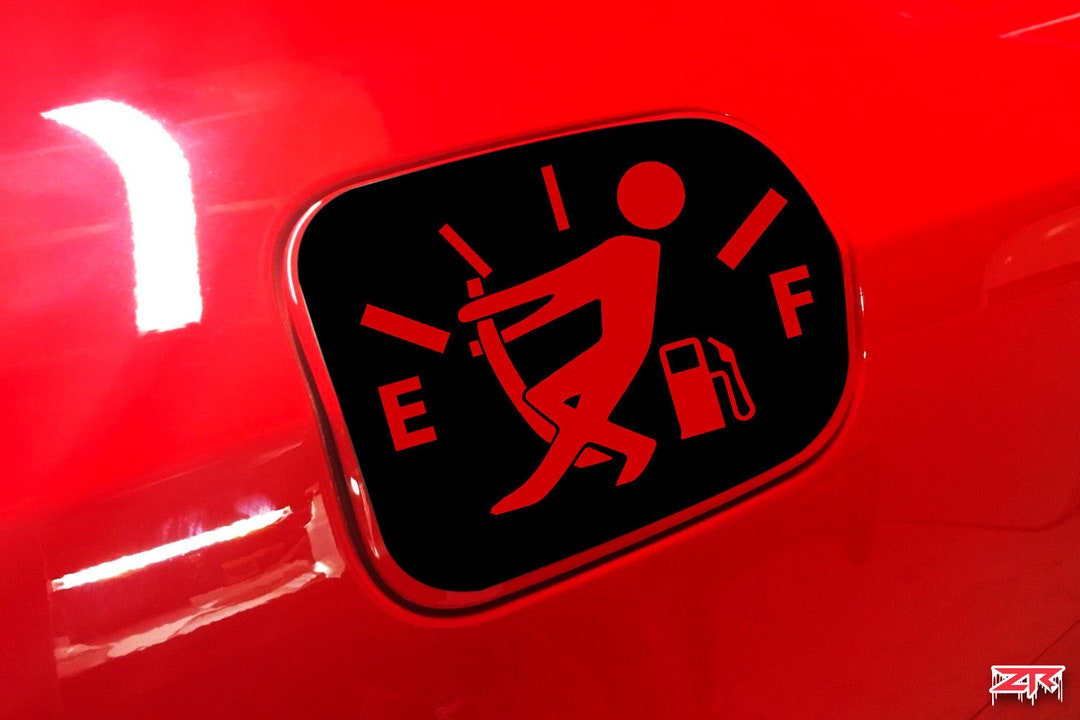 Stick Figure Fuel Door Vinyl Decal Fits Dodge Charger Sxt Rt Gt Srt ...