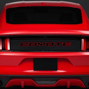 Coyote Decklid Decal Fits Mustang Gt 5.0 - Etsy