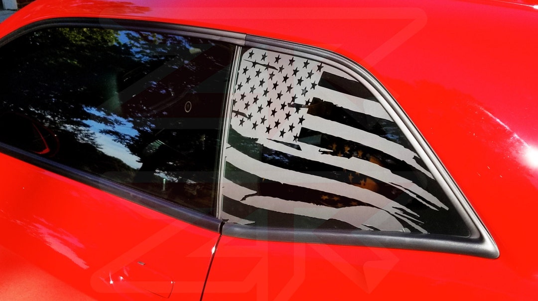 Third Window USA American Flags Decals Fits Dodge Challenger Sxt Rt Gt ...