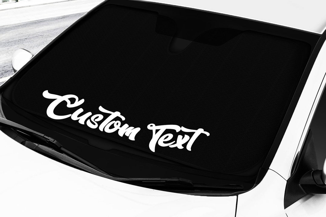 Windshield Custom Groovy Dope Text Vertical Banner Decal - Etsy