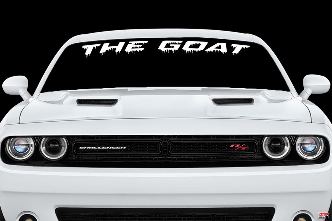 The Goat Windshield Banner Decal Fits Dodge Challenger Sxt Rt Gt Srt ...
