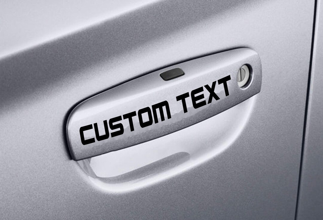 Door Handle Decals With Custom Text Decals Fits Dodge Charger Sxt Rt Gt ...