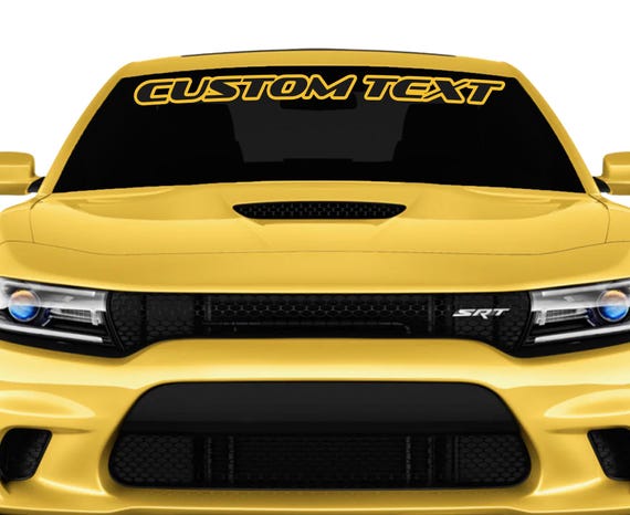 Custom Dodge Charger Windshield Decals