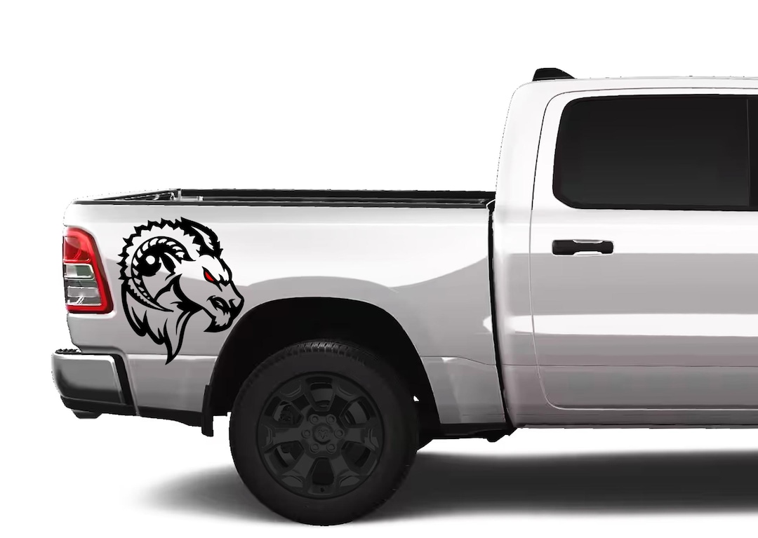 Angry Ram Bed Decals Fits Dodge Ram 1500 2500 Rt Trx Rebel - Etsy