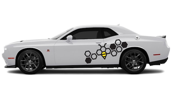 Custom Challenger Honeycomb and Bee Side Vinyl Decals - Etsy