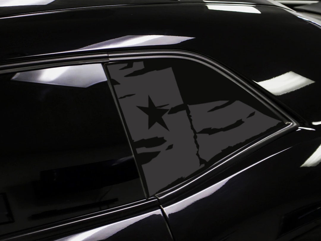 Distressed Texas Flag Third Window Decals Fits Dodge Challenger Sxt Rt ...