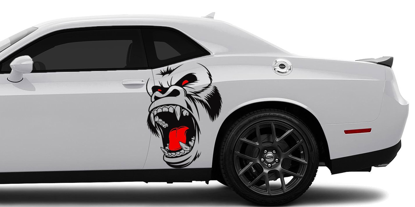Large Angry Ape Side High-quality Vinyl Decal Graphics Fits Dodge ...