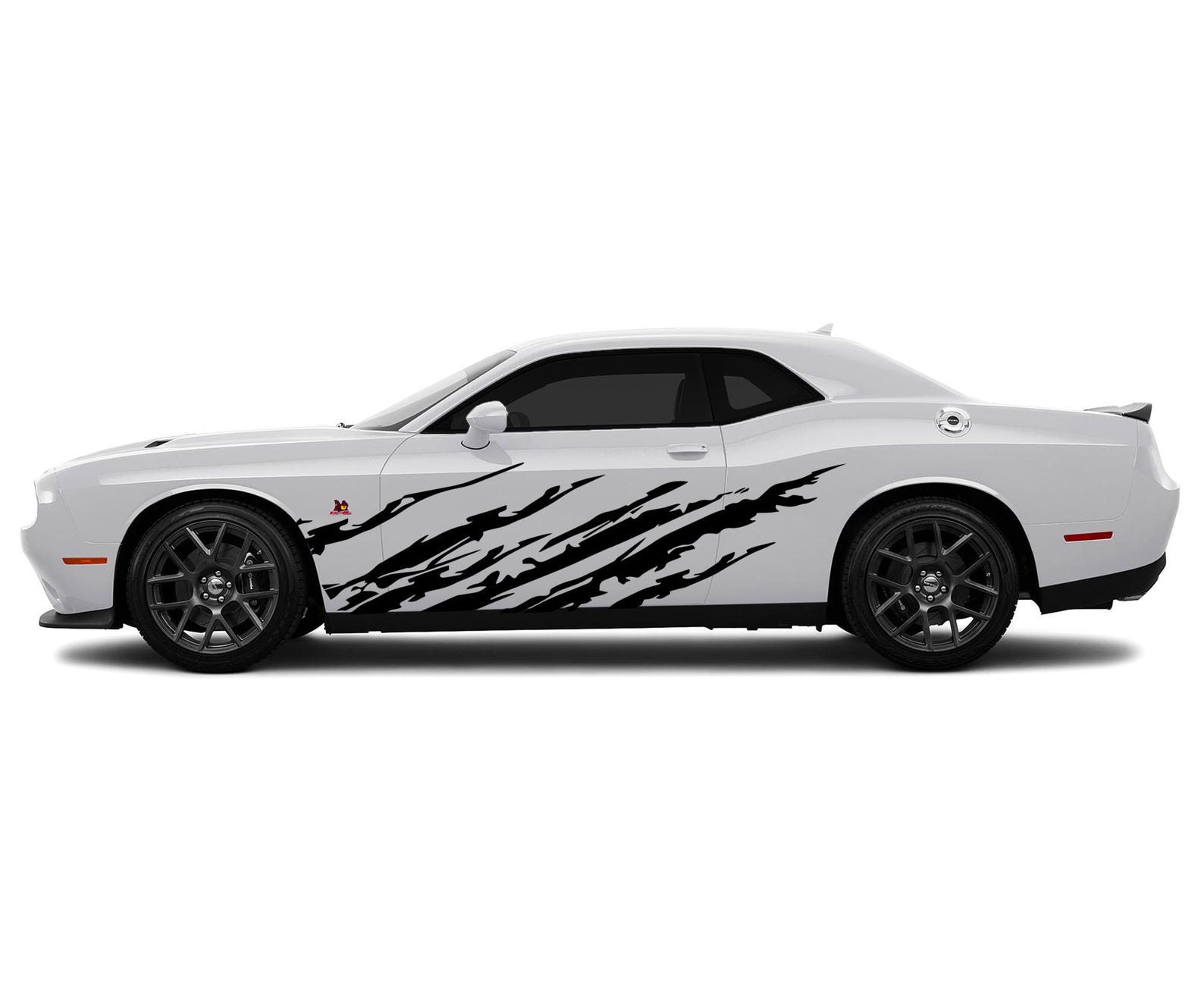 Ripped Splatter Large Side Vinyl Decal Graphics Fits Dodge Challenger ...