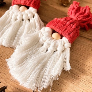PDF Tutorial of Macrame Santa Claus, DIY Santa Claus Craft, Christmas ...