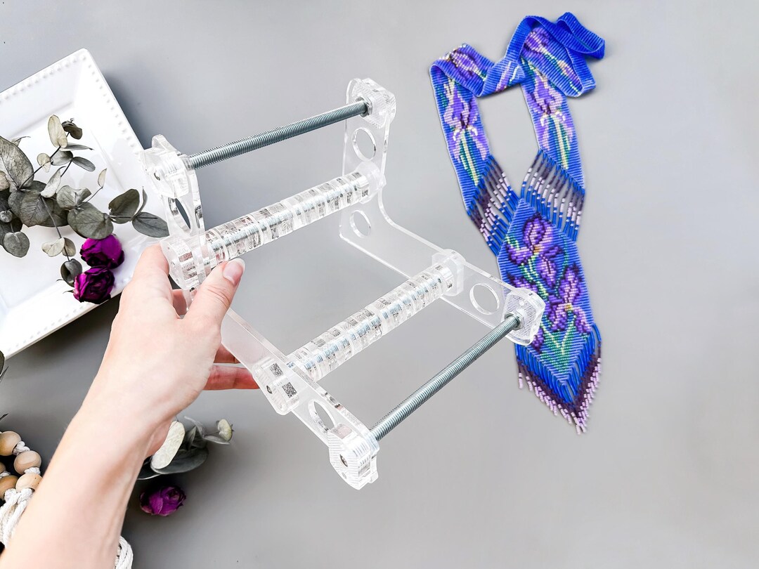 Jewelry Making Transparent Bead Loom, Upright Bead Weaving Frame, Clear ...