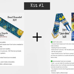 DIY Kit to Make Starlight Night Loom Woven Necklace - Starry Night ...