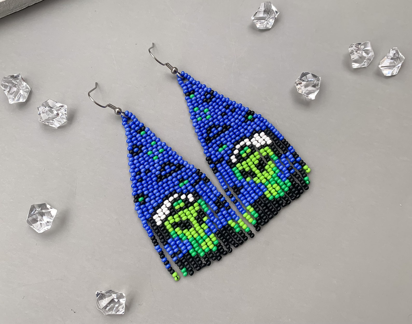 DIY Kit Alien Fringe Beading Earrings UFO Extraterrestrial - Etsy
