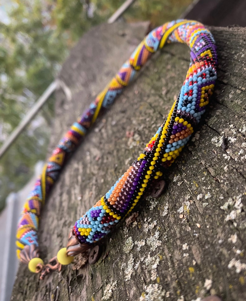 African Native Geometric Pattern Necklace KIT to Make Bead | Etsy