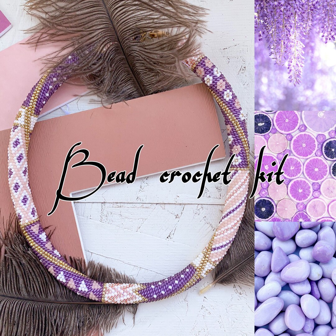 Tender KIT to Make Bead Crochet Rope Necklace Bracelet - DIY Craft ...