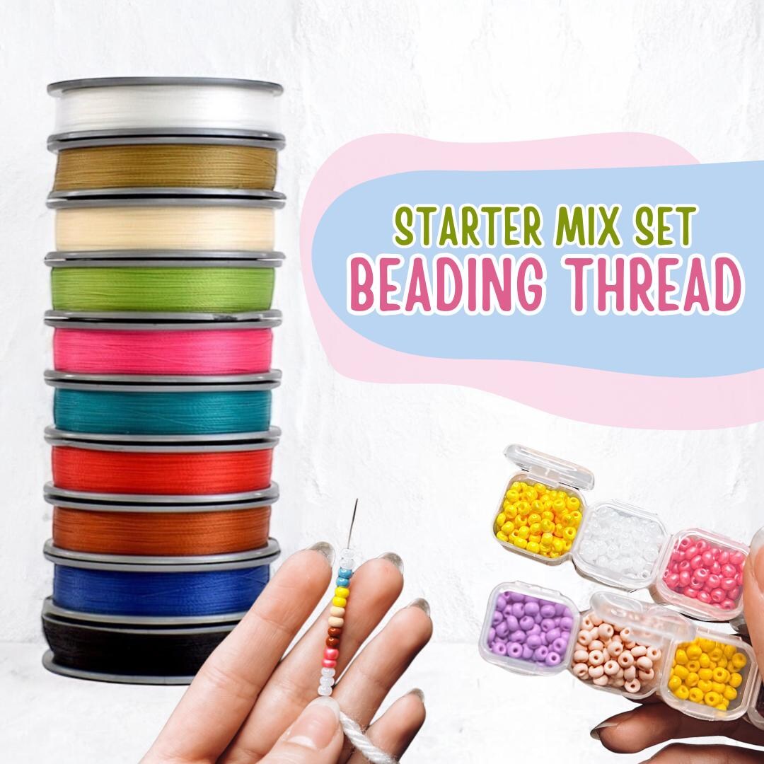 Set Multi Color Beading Thread Tytan 100 Strong High-quality Bead ...
