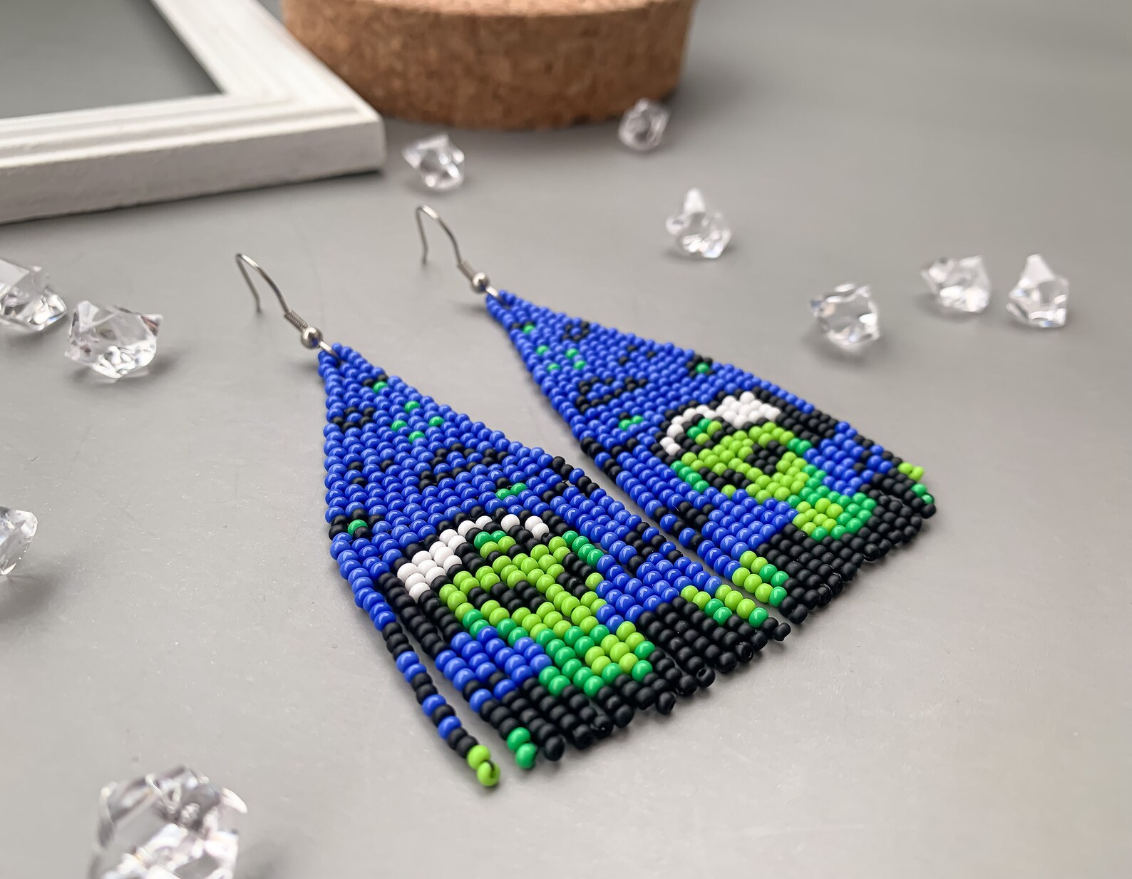 DIY Kit Alien Fringe Beading Earrings UFO Extraterrestrial - Etsy