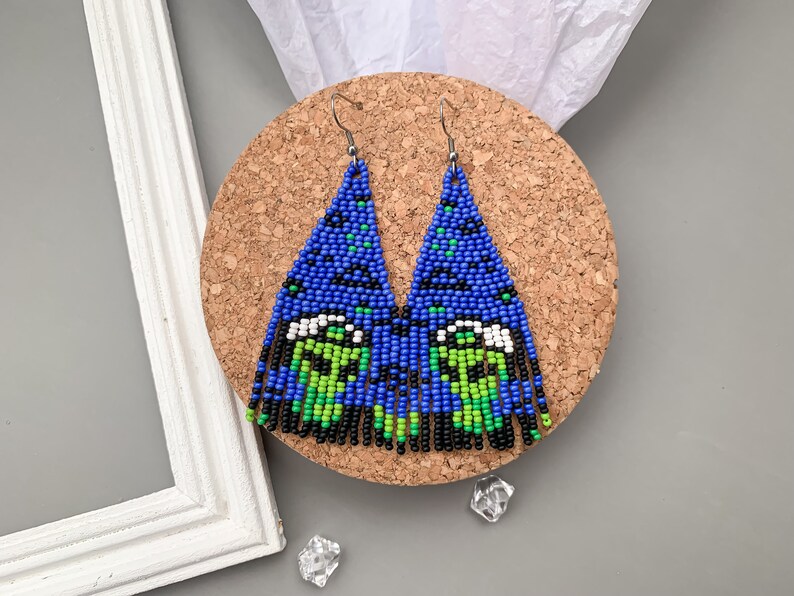 DIY Kit Alien Fringe Beading Earrings UFO Extraterrestrial - Etsy