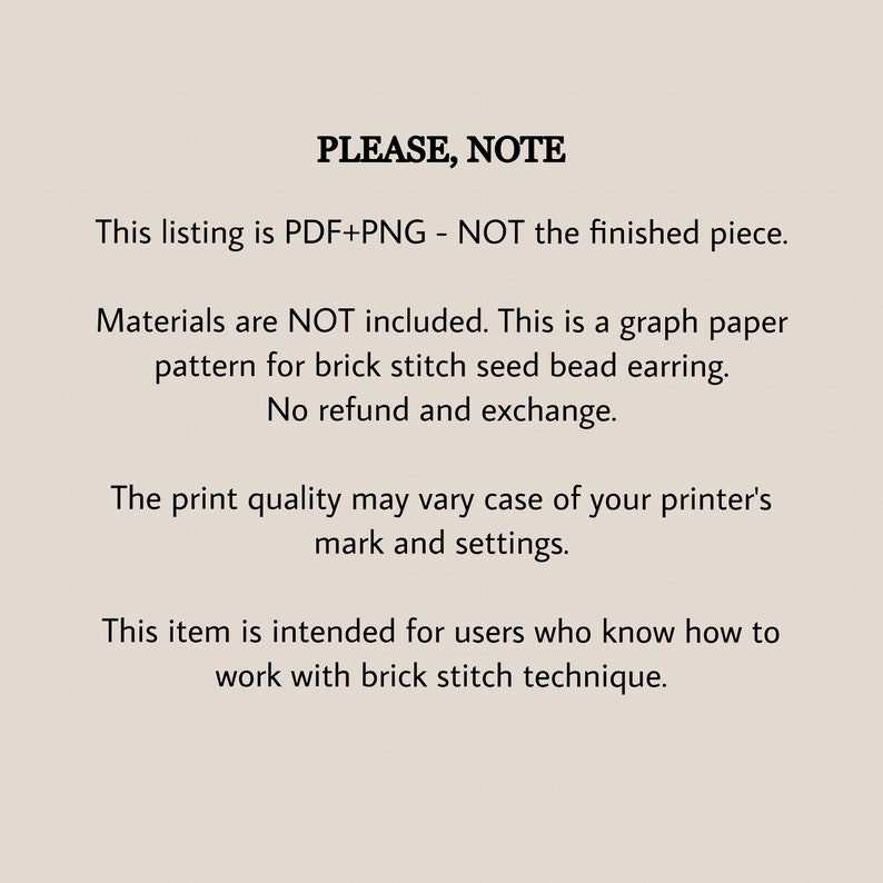 PDF Bead Blank Template Beading Graph Paper Pattern for 2 - Etsy