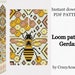 PDF Honey Bee Beaded Loom Necklace, Bead Weaving Pattern, Loomwork ...