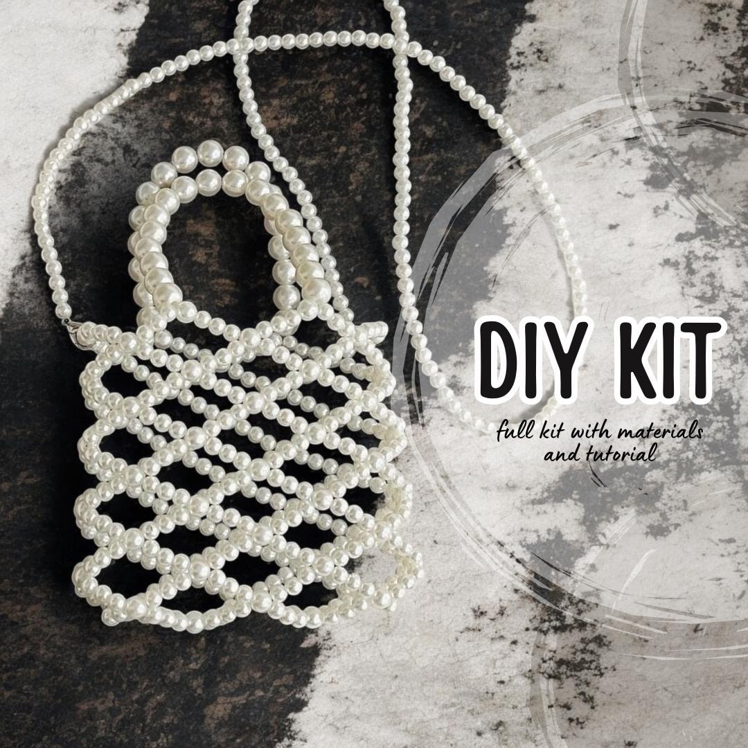 Easy DIY KIT: Bead Bag Tutorial With Materials, Beginner-friendly ...