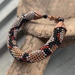 DIY KIT to Make Bead Crochet Grey Snake Necklace Python - Etsy