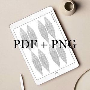 PDF Bead Blank Template, Beading Graph Paper Pattern for 2 Drop Brick ...