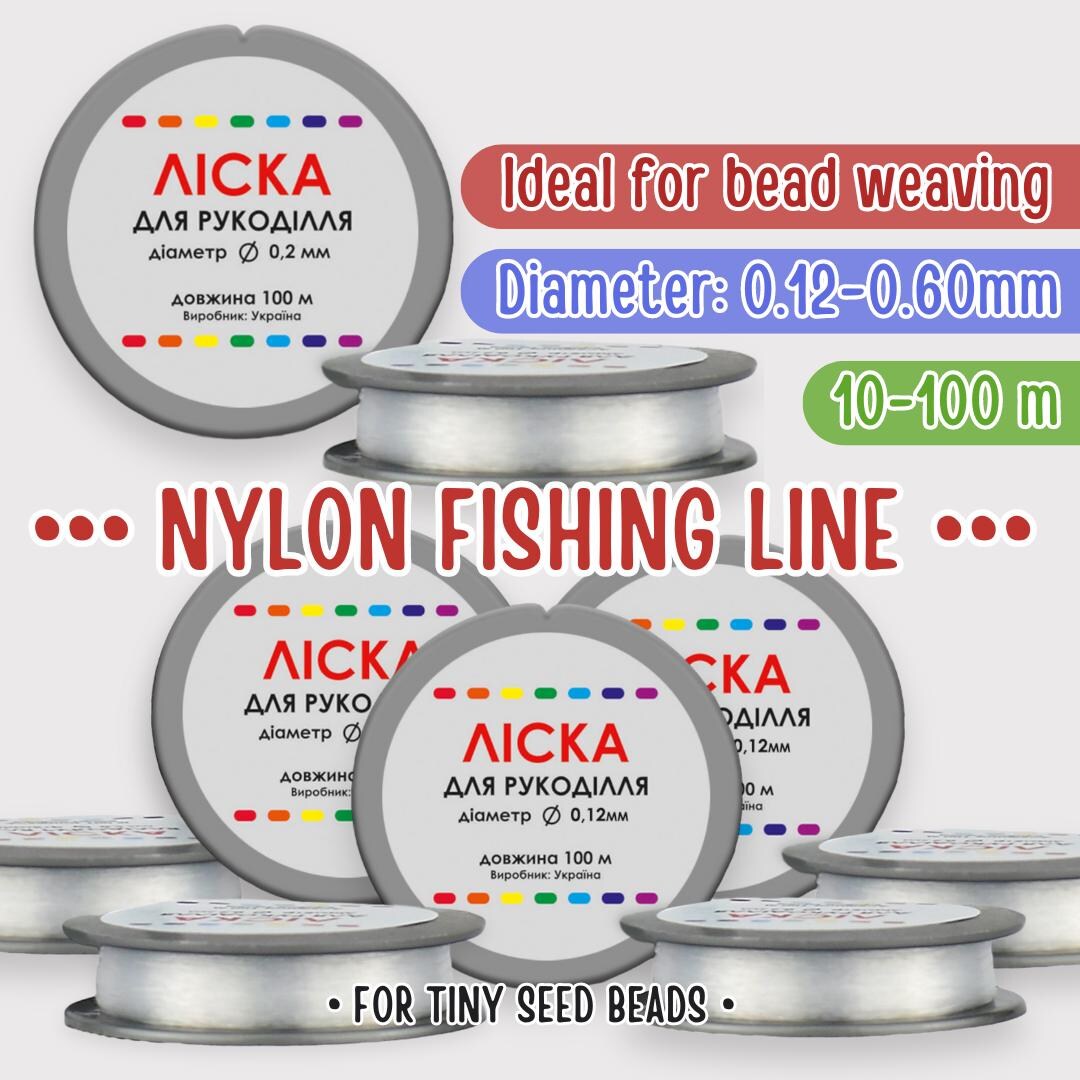 Strong Nylon Thread for Needlework Clear Invisible Monofilament Beading ...