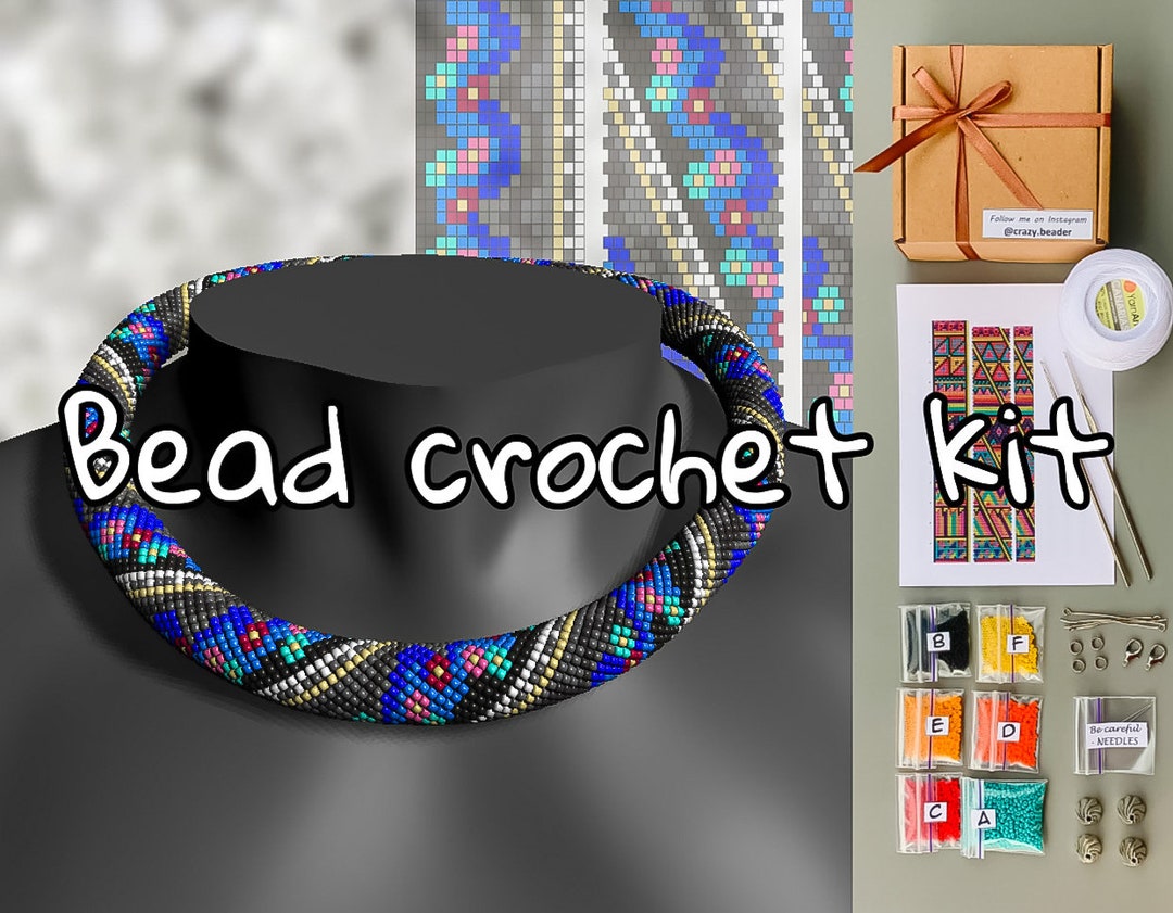 DIY Beaded Floral Necklace Making Kit, Jewelry Making Kit for Adult ...