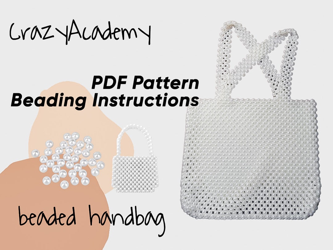 PDF Beaded Bag Pattern, Gift Bag Pattern, Christmas Beading Pattern, Handbag Pattern, Do It ...