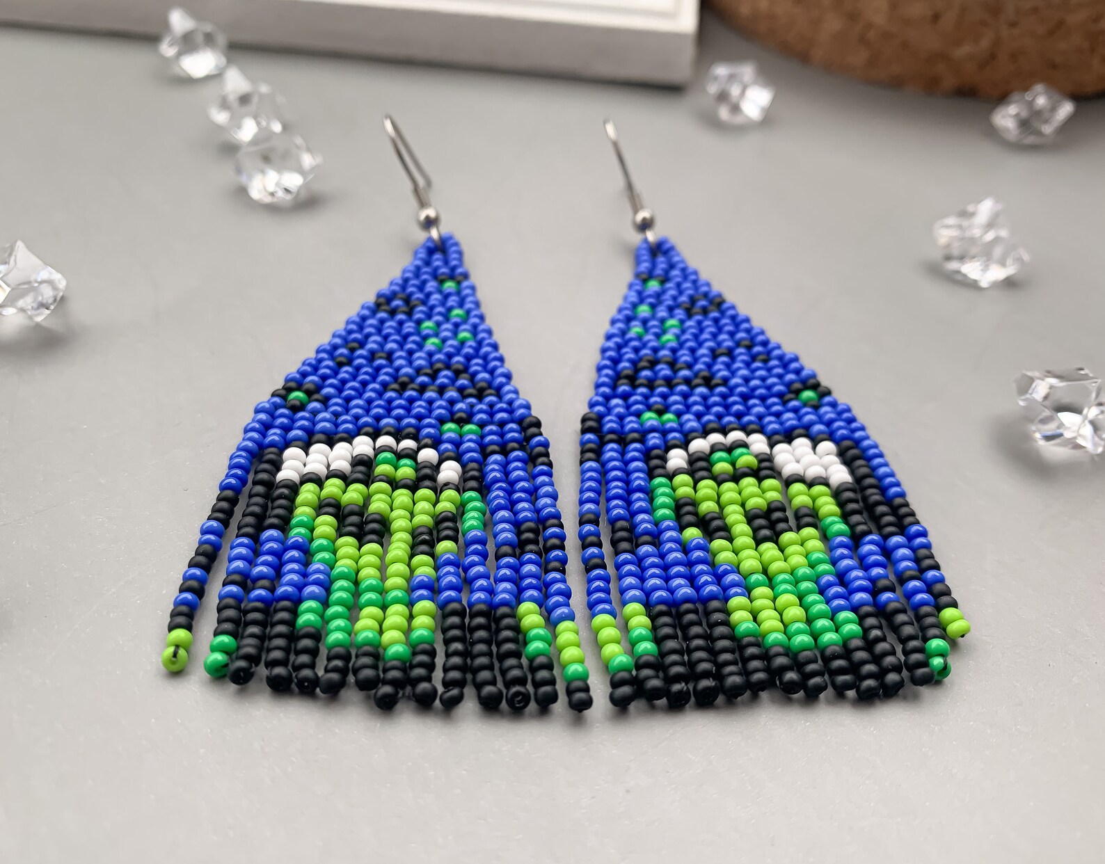 DIY Kit Alien Fringe Beading Earrings UFO Extraterrestrial - Etsy