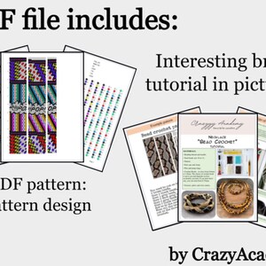 PDF Red Gold Python Necklace Pattern Bead Crochet Rope - Etsy