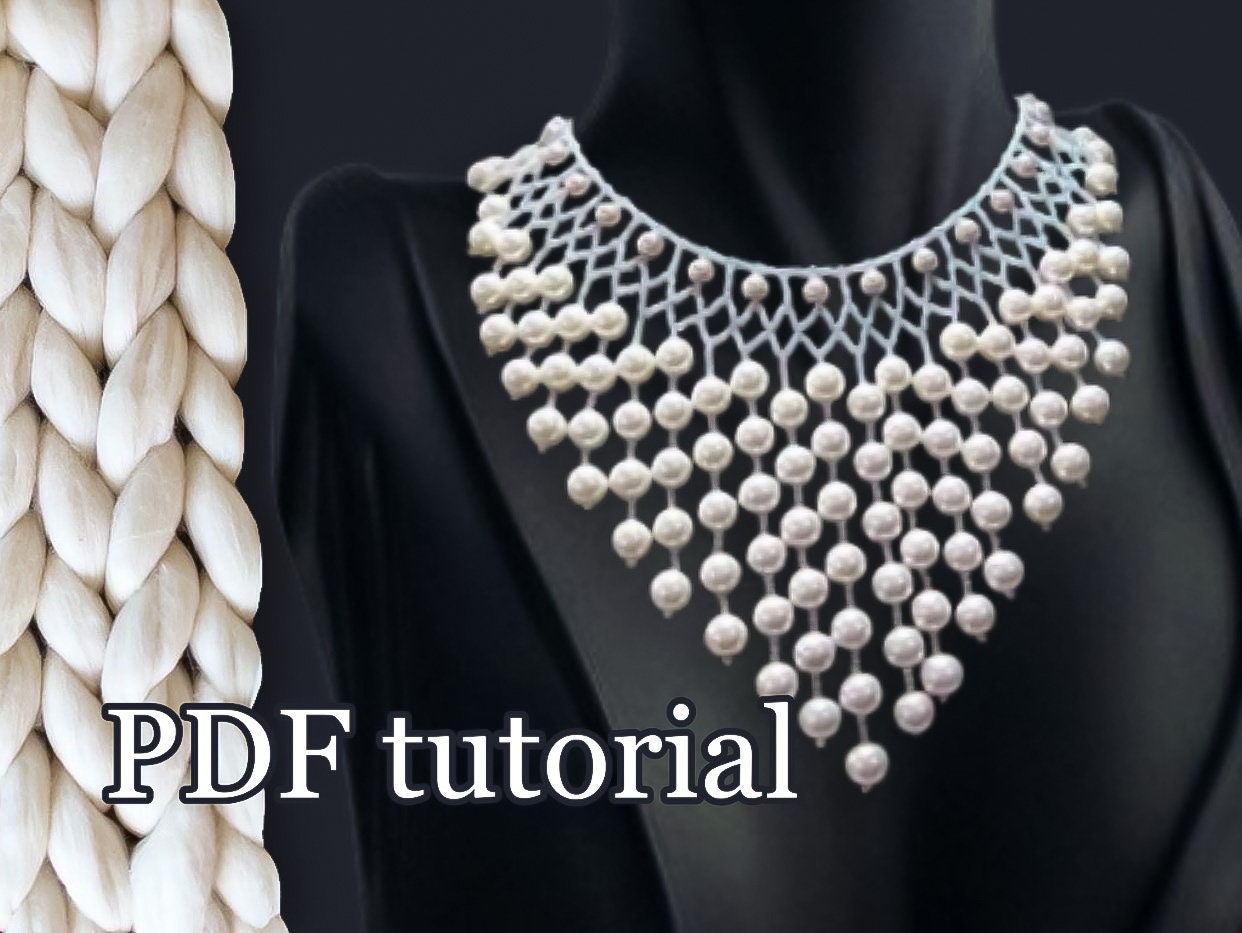 PDF Tutorial Cascade Necklace, Beaded Necklace Tutorials, Beaded ...