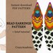 PDF Peacock White Cow Fringe Beading Earrings, Animal Cow Earrings ...
