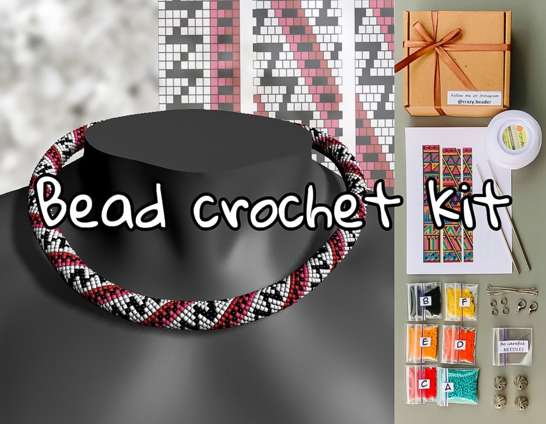 DIY Beading Kit, Seed Bead Necklace Kit, Gift Kit, DIY Jewelry Making ...