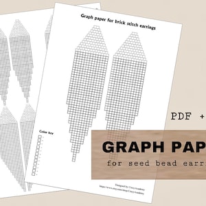 PDF Bead Blank Template, Beading Graph Paper Pattern for 2 Drop Brick ...