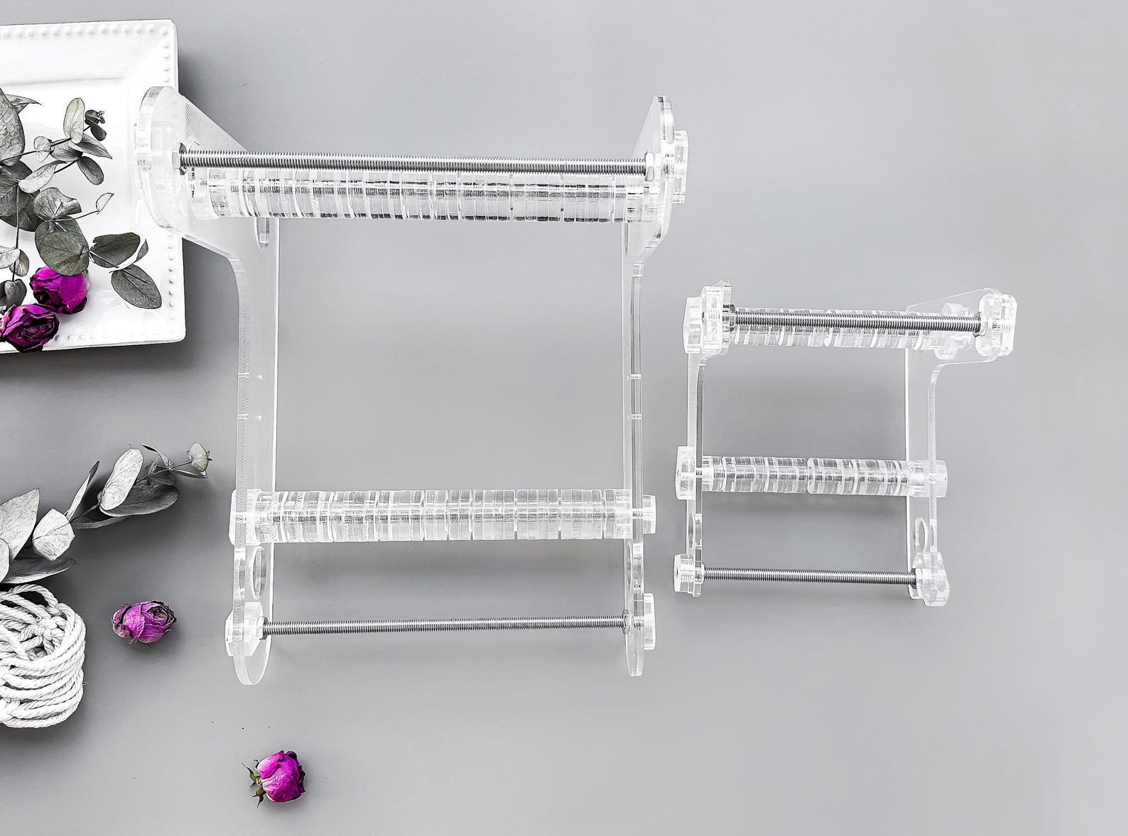 Jewelry Making Transparent Bead Loom, Upright Bead Weaving Frame, Clear ...